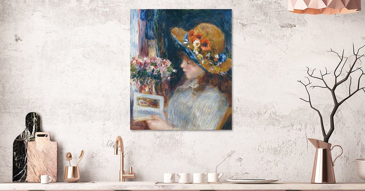 Lezend Meisje Auguste Renoir Op Canvas Behang Poster En Meer lezend-meisje-auguste-renoir-op-canvas-behang-poster-en-meer